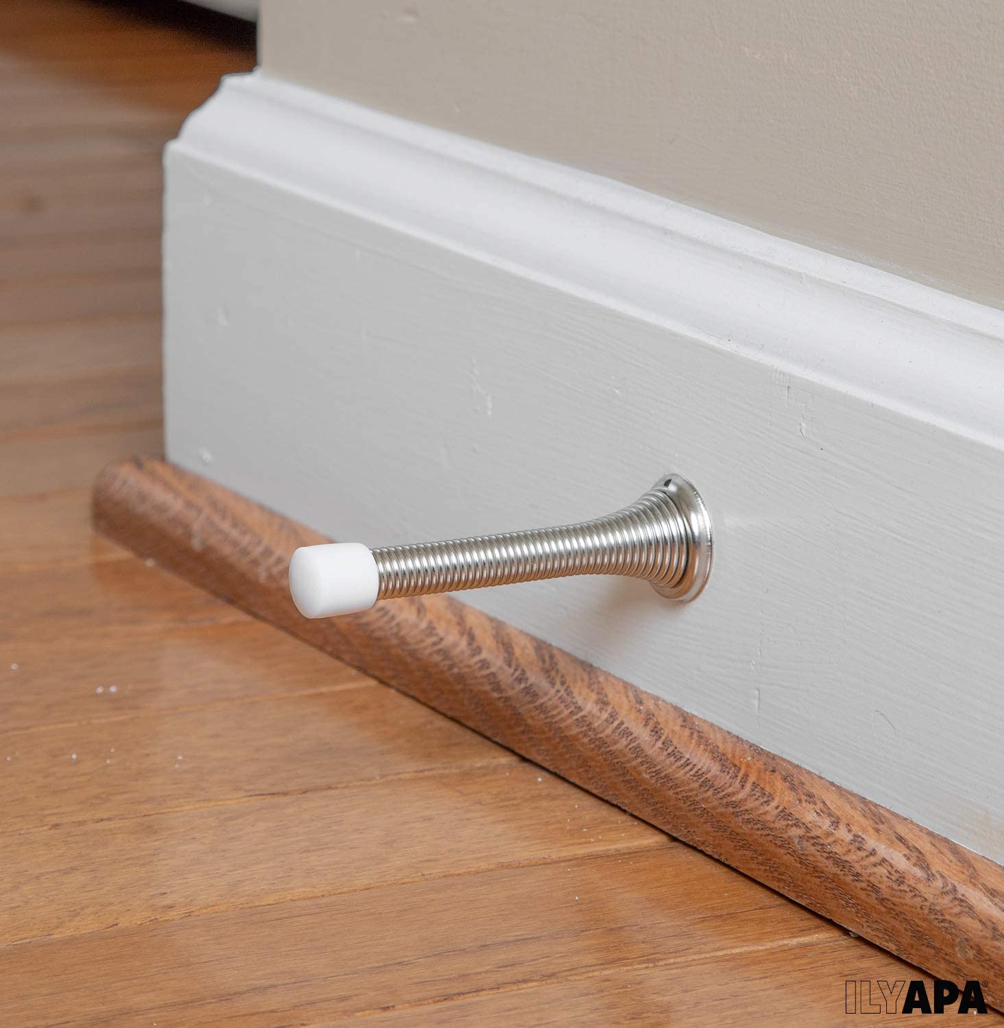 15 Pack Spring Door Stops, Satin Nickel - 3 ¬¨¬∫ Inch Heavy Duty Door ...